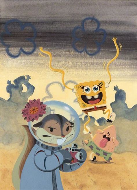 Spongebob Patrick And Sandy Nucleus Art Gallery And Store