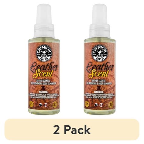 2 Pack Chemical Guys Leather Scent Premium Air Freshener And Odor