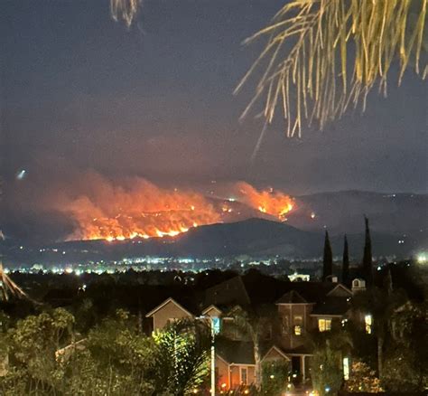 Photo Of Sandy Fire In Simi Valley From Ventura California