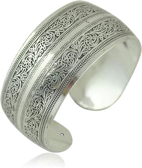 Amazon BODYA Tibeten Silver Carved Spiral Flower Connecting