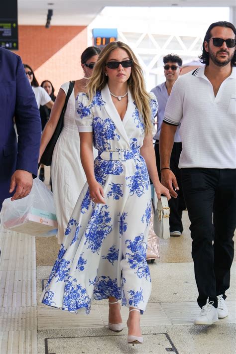 Sydney Sweeney Stuns In Floral Jumpsuit At Venice Film Festival