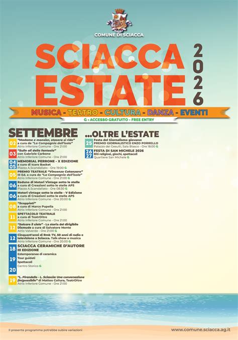 Estate Saccense 2026 Approvato Il Calendario Degli Eventi Corriere