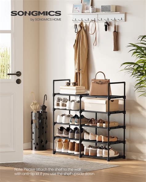 10 Tier Shoe Rack Organizer Heavy Duty Metal Storage Shelf Uprightupside Down Design For 11