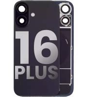 back glass replacement for iphone 16 plus with steel plate magnet kl black parts wholesaler