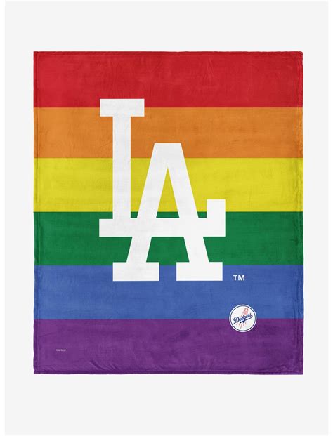 Mlb Los Angeles Dodgers Pride Series Silk Touch Throw Blanket Hot Topic