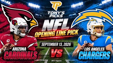 Cardinals Vs Chargers Opening Line Pick 9132026