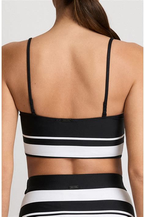Lauren Ralph Lauren Stripe Longline Bikini Top Women Nordstrom