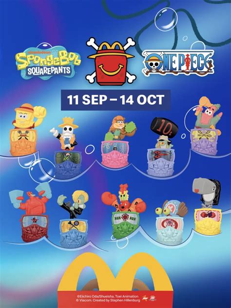 Lobang Mcdonalds Launches Spongebob X One Piece Happy Meal Toys — 10