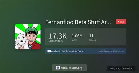 Fernanfloo Beta Stuff Archived Youtube Live Subscriber Count