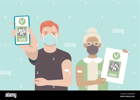 health passport mobile app stock vector images alamy