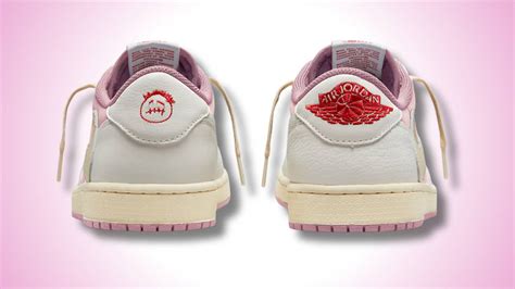Air Jordan 1 Low ‘shy Pink Travis Scotts Reverse Swoosh Returns In