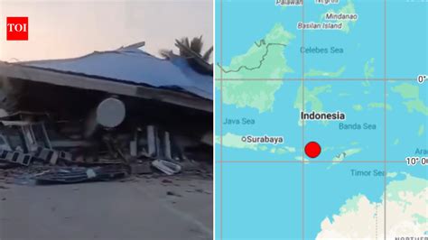 7 7 Magnitude Earthquake Strikes Off The Coast Of Indonesia