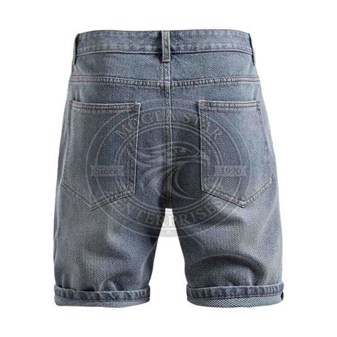 Classic Fit Men Jeans Shorts Crafted With Soft Cotton Blend Fabric