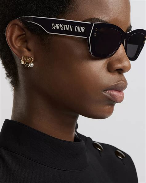 Diorpacific S2u Black Rectangular Sunglasses Dior At