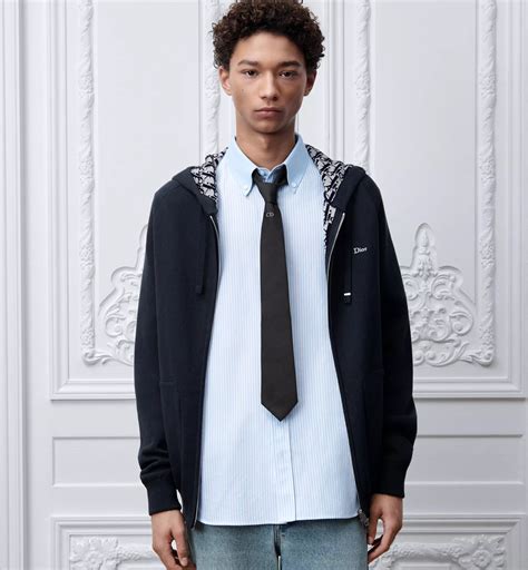 Cd Icon Tie Black Silk Dior At
