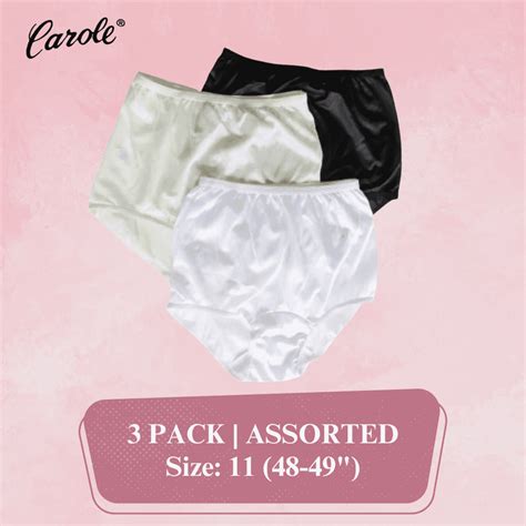 Carole Womens High Rise Full Cut Nylon Panties Comfortable And Modest