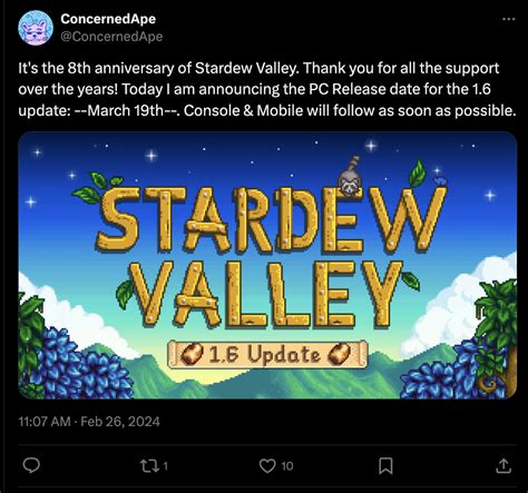 1 6 Release Date O R Stardewvalley
