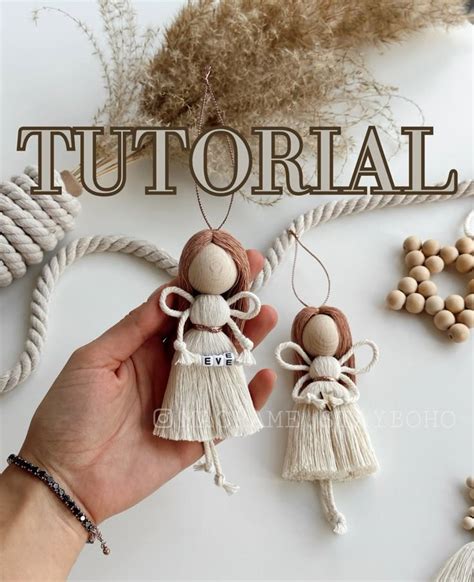 Macrame ANGEL Video TUTORIAL PATTERN Beginner Friendly Step By Step