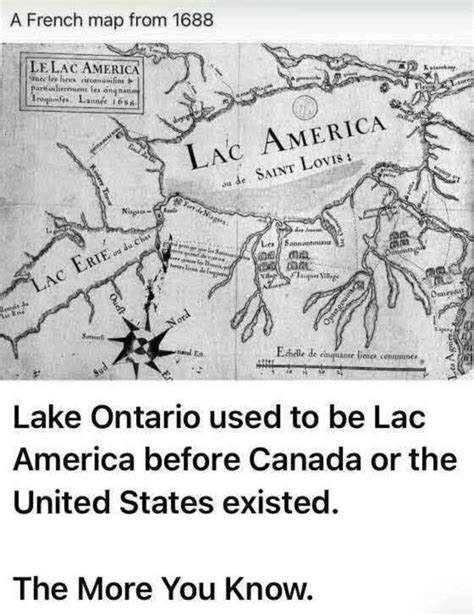 Fact Check Altered 1688 Lac America Map Has The Name Of Lac Ontario