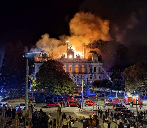 Protesters Set Fire To Limoges Town Hall As Unrest Sweeps France