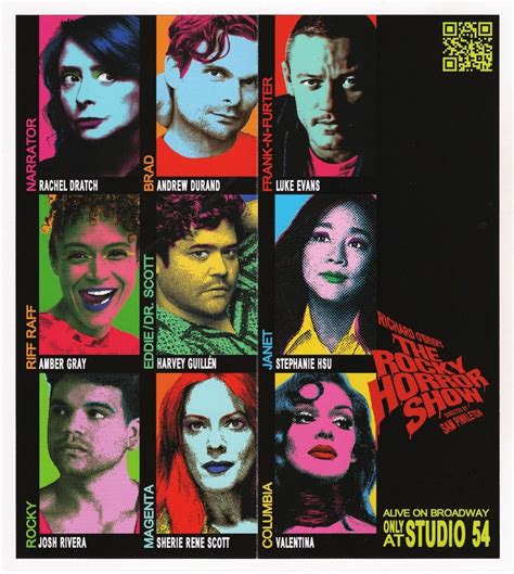 Luke Evans Rocky Horror Show Rachel Dratch Sherie Rene Scott 2026