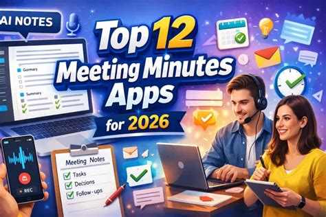 Top 12 Meeting Minutes Apps In 2026 — The Complete Guide To Smarter