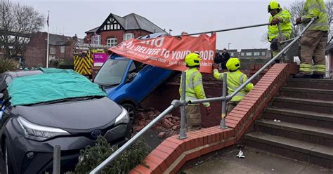 Car Crashes Into Vehicle At Iceland Store Car Park Leaving Two Trapped