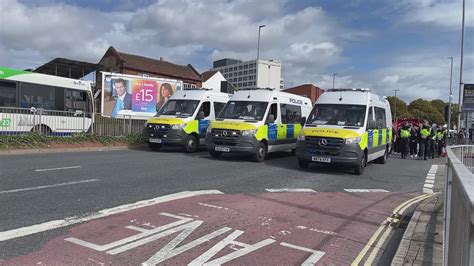 Police Crack Down On Face Coverings At Portsmouth Protests