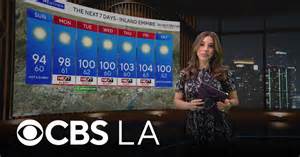 Alex Bistons Next Weather Forecast March 14 Cbs Los Angeles