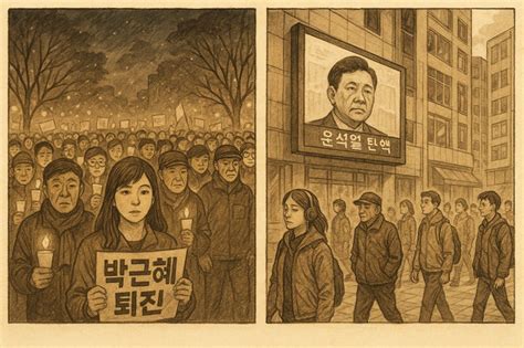 윤석열 탄핵과 박근혜 탄핵의 ‘결이 달랐던 이유 네이버 블로그