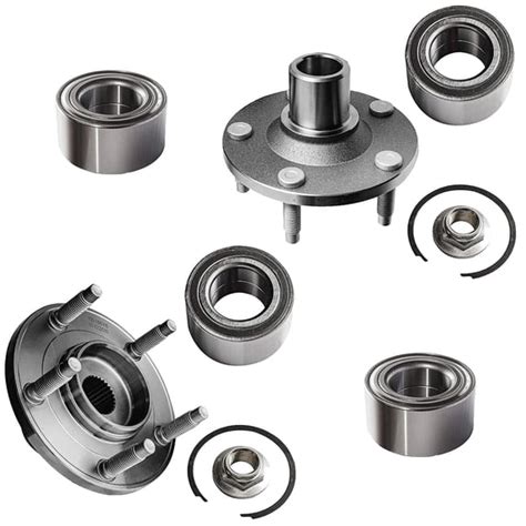 Detroit Axle 4pc Wheel Bearing And Hubs Kit For Ford Escape Mazda
