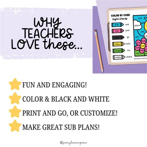 Editable Seasons Color By Code Pre Primer Sight Words Kindergarten