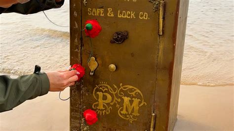 Sun Sand And Surprises Buried Safe Found On The Beach