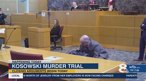 Closing Arguments Expected In Tomasz Kosowski Murder Trial
