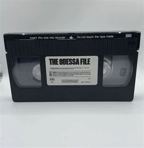 The Odessa File Vhs 1974 Columbia Pictures Thrillerdrama Jon