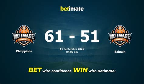 Philippines Vs Bahrain Basketball Prediction Odds And Betting Tips 0911