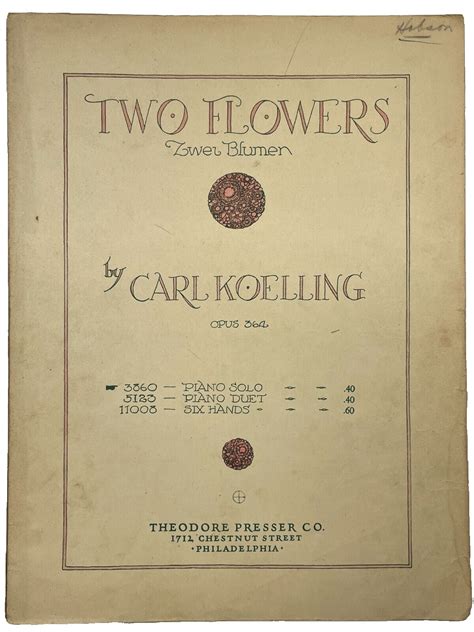 Sheet Music Flowers Ebay