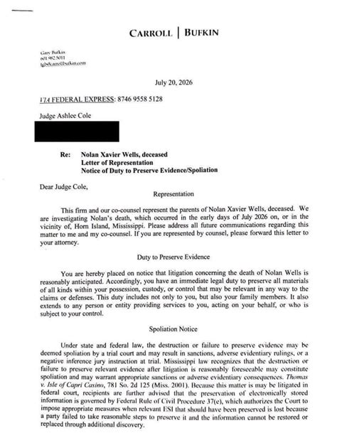 Nolan Wells Update Warren Hudsons Stepmom Judge Ashlee Cole Has