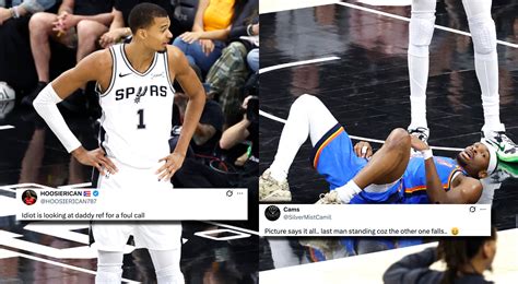 Victor Wembanyamas Viral Photo Standing Over Shai Gilgeous Alexander