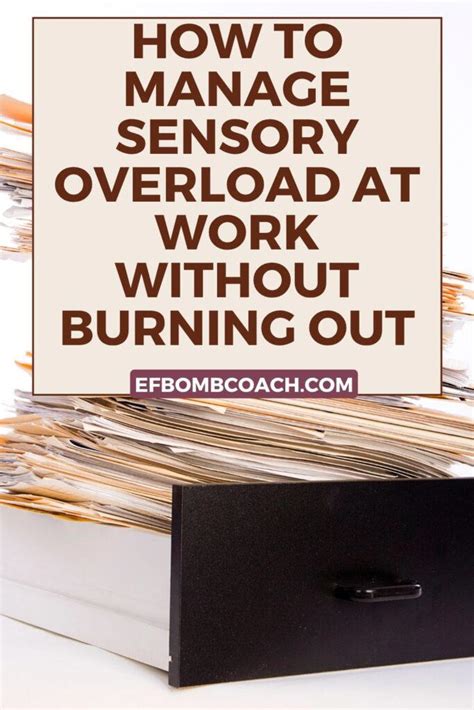 how to manage sensory overload at work without burning out