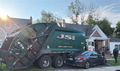 Runaway Garbage Truck Rolls Into New Milford Home Driver Gets