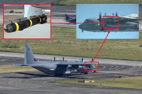 Ac 130j Gunship With Hellfire Missiles In Puerto Rico Signals Us