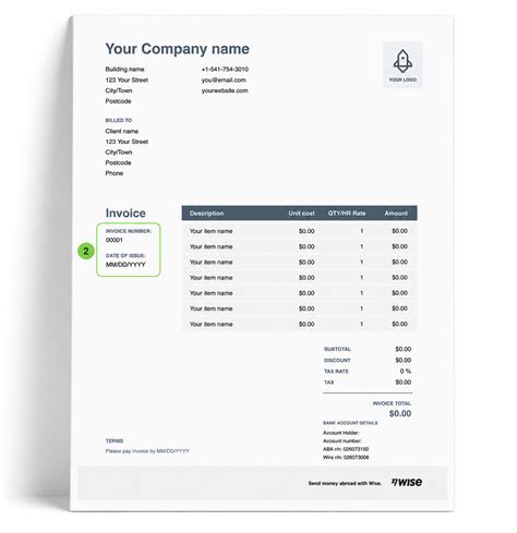 Free Invoice Generator How To Create An Invoice Online Wise