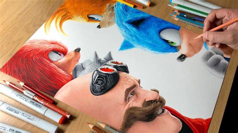 Sonic The Hedgehog 2 Fan Art Drawing Timelapse Shows Amazing Skill