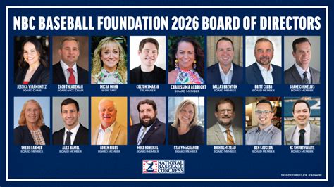 2026 Nbc Foundation Board Announced National Baseball Congress