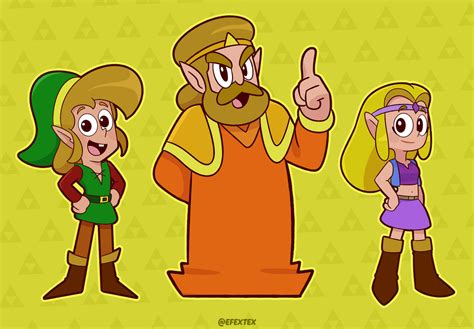 Link The King And Zelda By Efextex On Deviantart