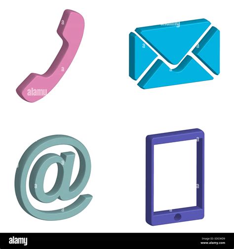 Contact Contemporary Cut Out Stock Images Pictures Alamy