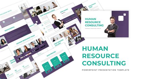 HR Consulting PowerPoint Template Decks Mockup Slide SlideBazaar