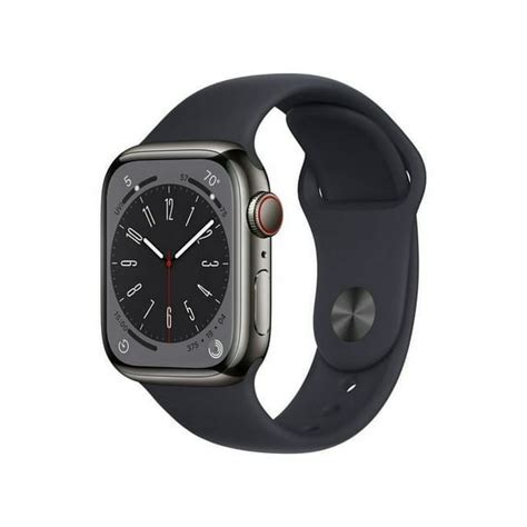 Restored Apple Watch Series 8 Gpscellular 45mm Stainless Steel Case Graphite Sport Band