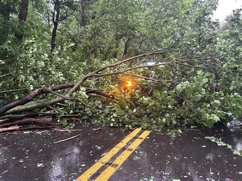 Storm Rips Through Bucks Co Leaving Fallen Trees Power Outages